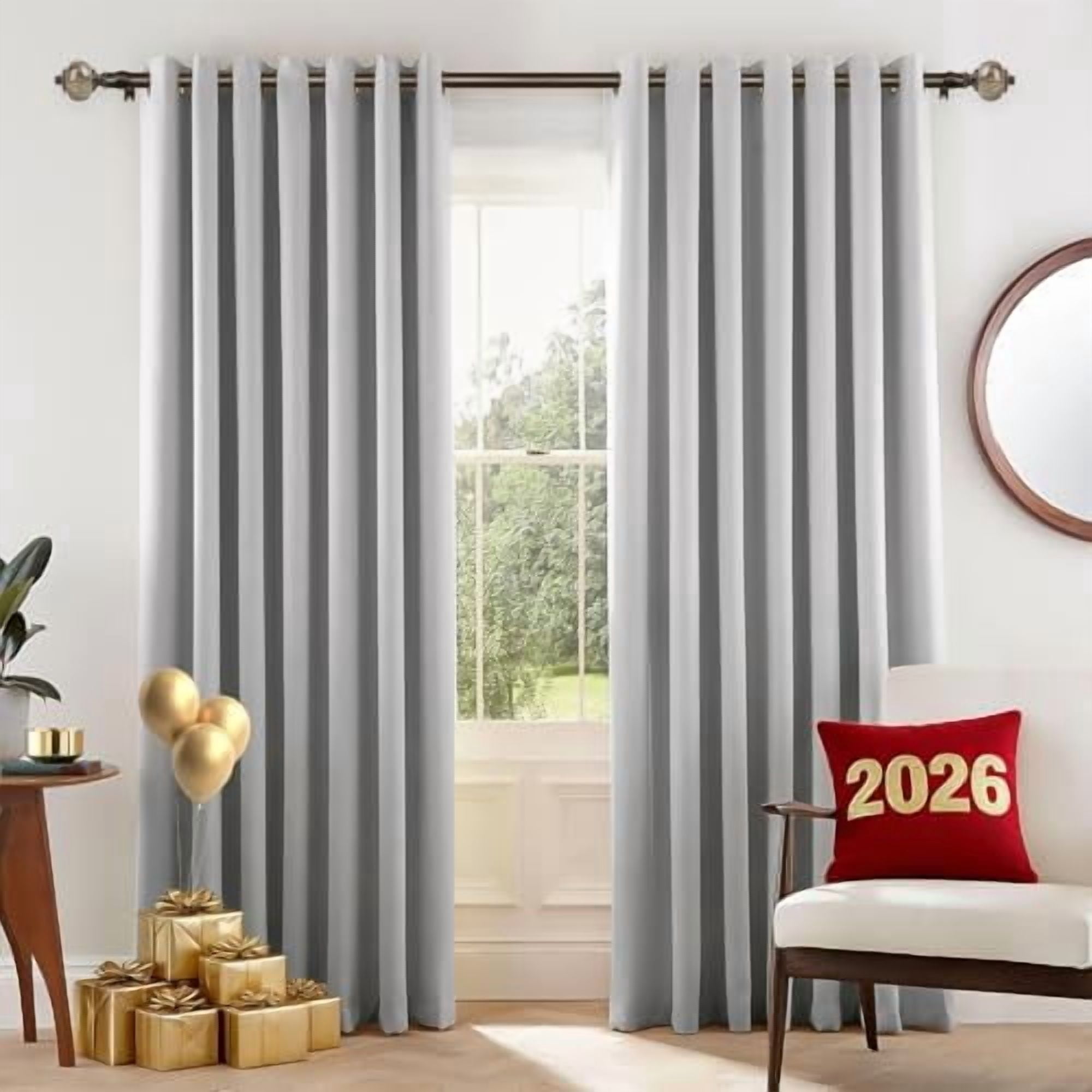 1 Inch Curtain Rods for Windows 72 to 144 Inches (6-12ft) Bronze Heavy ...