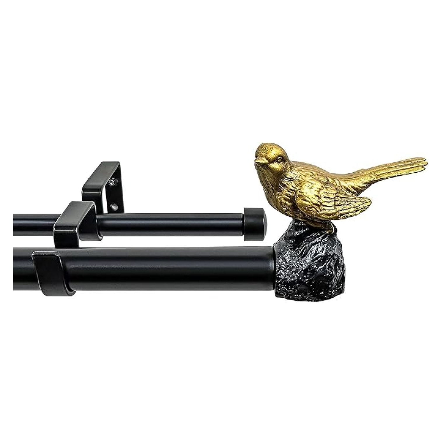 1-Inch Diameter Telescoping Double Window Curtain Rod, Renaissance ...