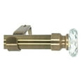 1-Inch Diameter Window Treatment Curtain Rod, Cut Crystal Finial, -inch ...