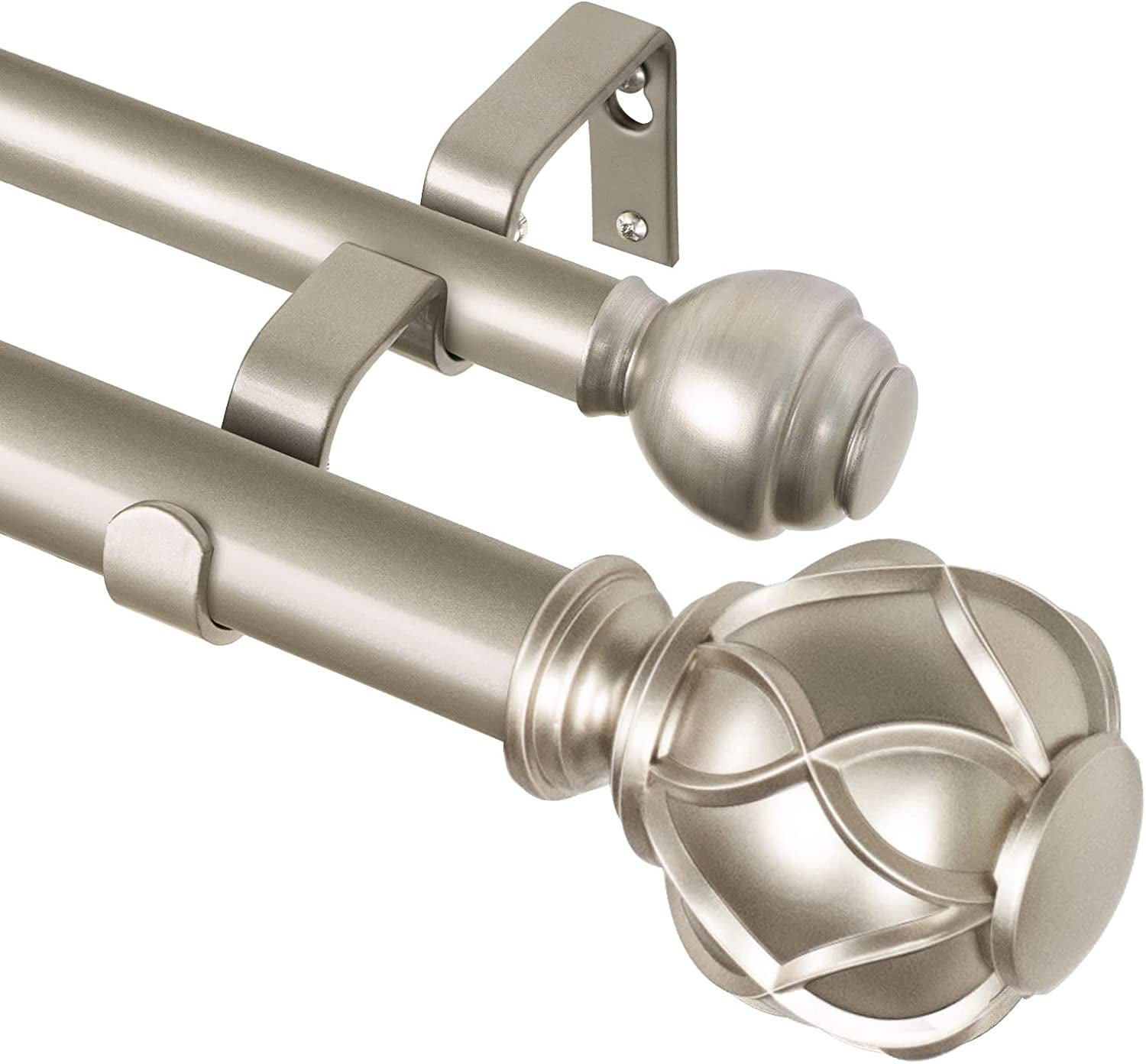 144 Inch Double Curtain Rod