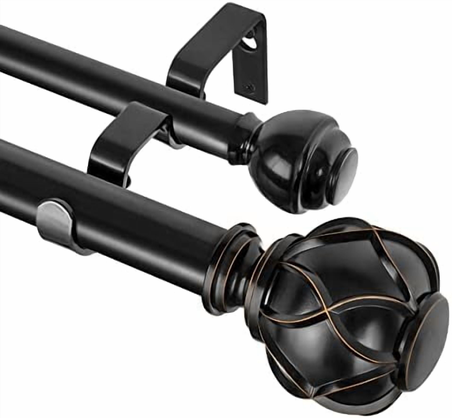 144 Inch Double Curtain Rod