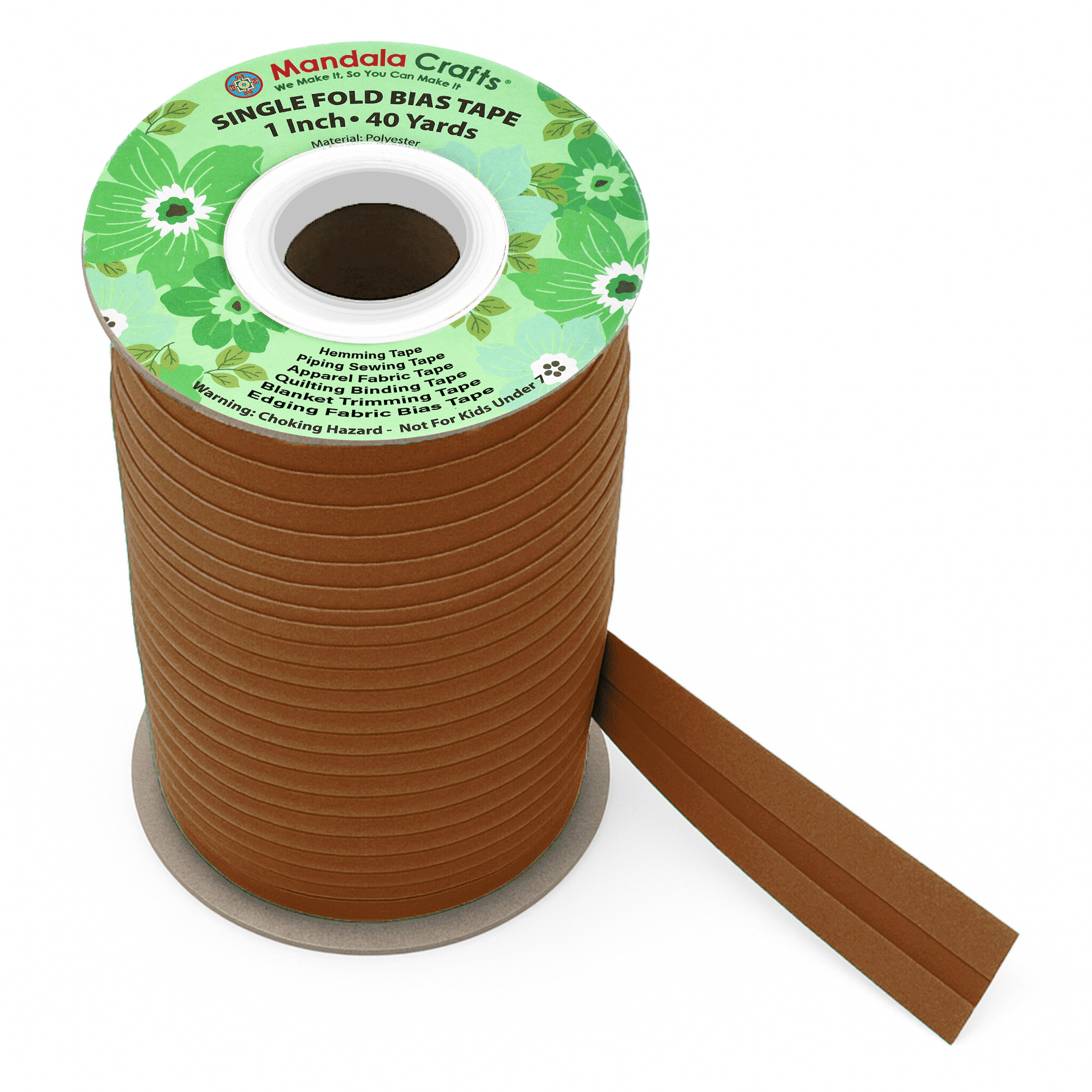 1 Inch Fabric Single Fold Bias Tape for Sewing Piping Hemming - 40 Yds ...