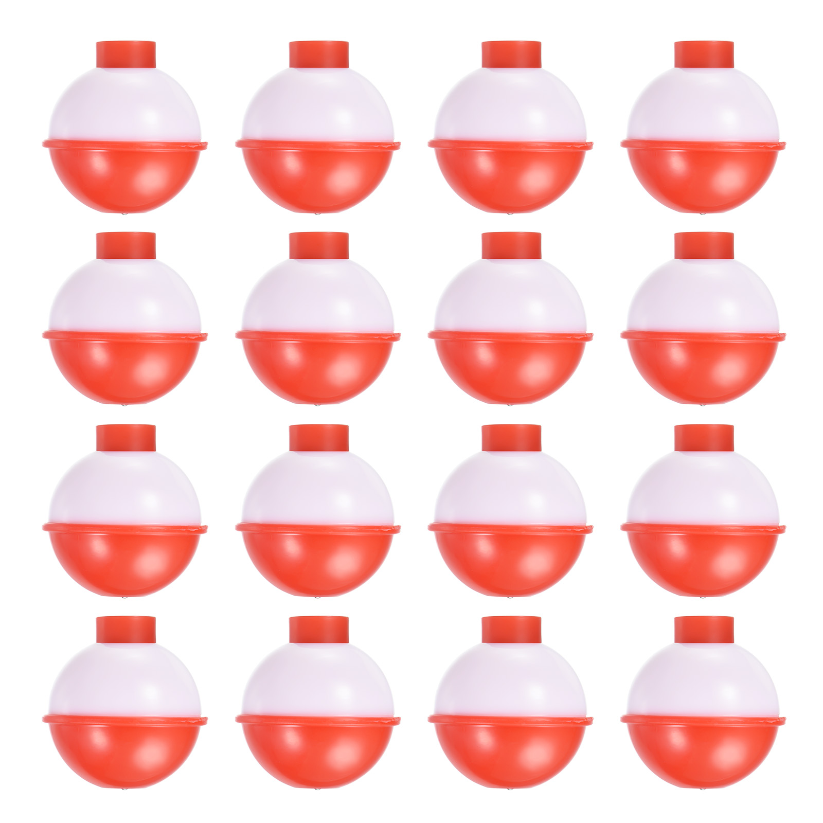 1 Inch Fishing Bobbers, 30 Pack Plastic Push Button Round Fishing Float ...