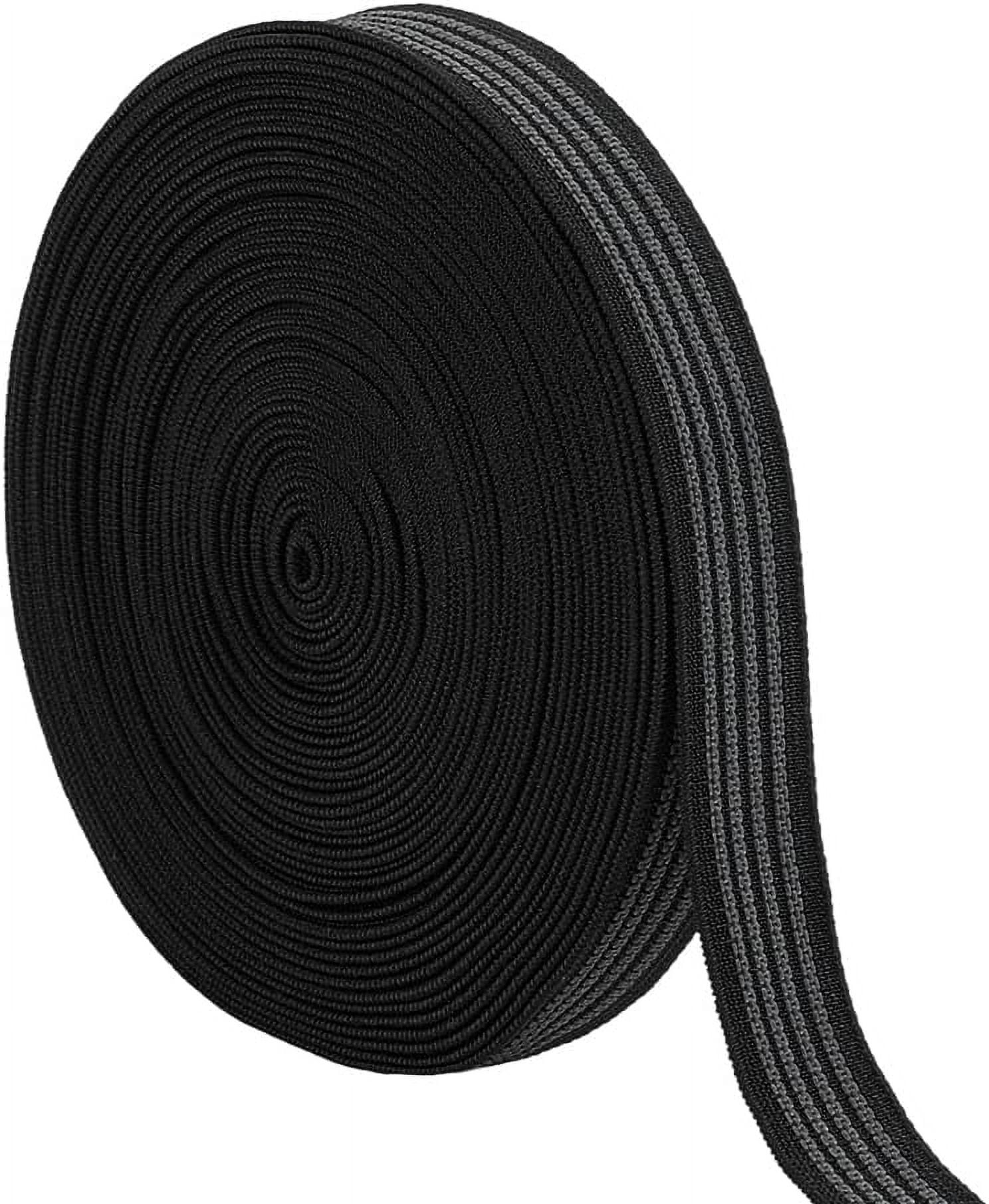 1 Inch Gripper Elastic Band 10.9 Yard Polyester Non-Slip Band with ...