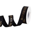 1 Inch Grosgrain Ribbon with Foil Print for Flower Bouquet Wrapping ...