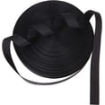 1 Inch Heavy Duty Nylon Webbing 50 Yards Black Nylon Strapping Flat ...