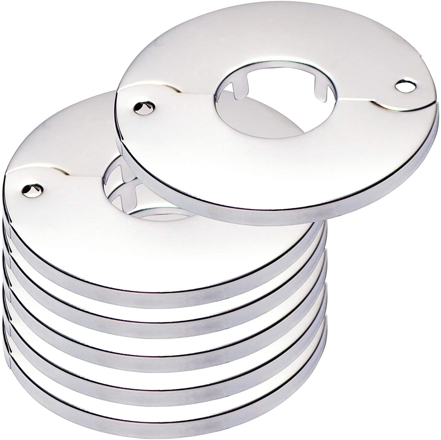 1 Inch IPS Split Flange, Floor and Ceiling Cover Plate, Chrome Finish ...