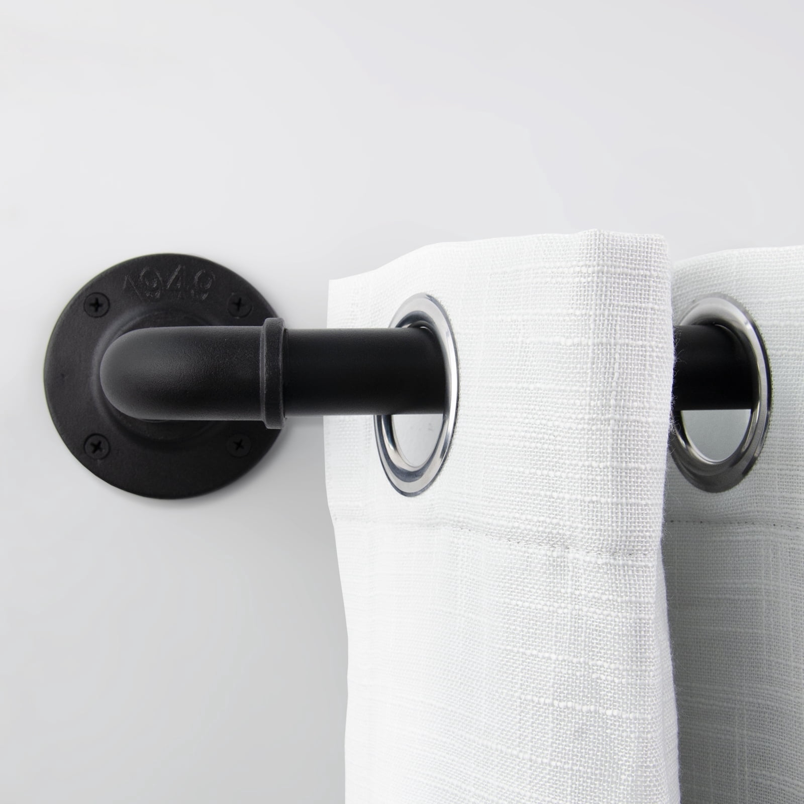 1 Inch Industrial Adjustable Curtain Rod for Windows 16 to 28,Indoor ...