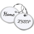 1 Inch Key Tags with Labels - 30 Pack Metal Rim Key Chain ID Tags ...