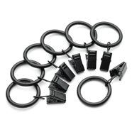 Mainstays Black Curtain Clip Rings, Set of Seven - Walmart.com