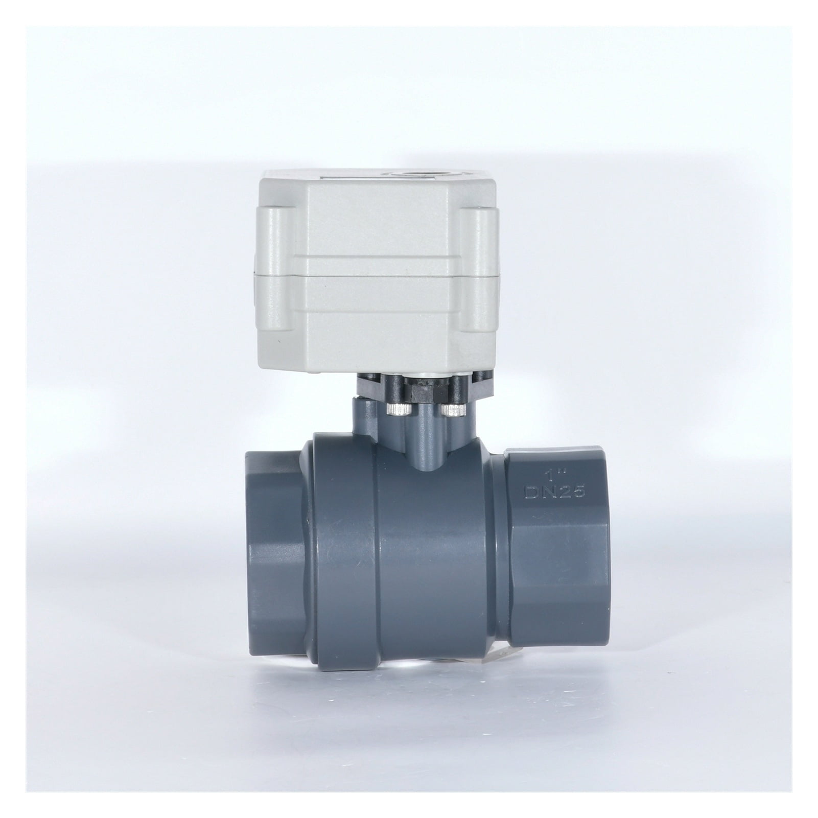 1 Inch Miniature Electric UPVC Ball Valve Corrosion-resistant Two-piece ...