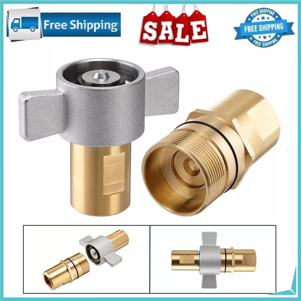 1 Inch NPT Wet Line Wing Nut Hydraulic Quick Disconnect Coupler ...