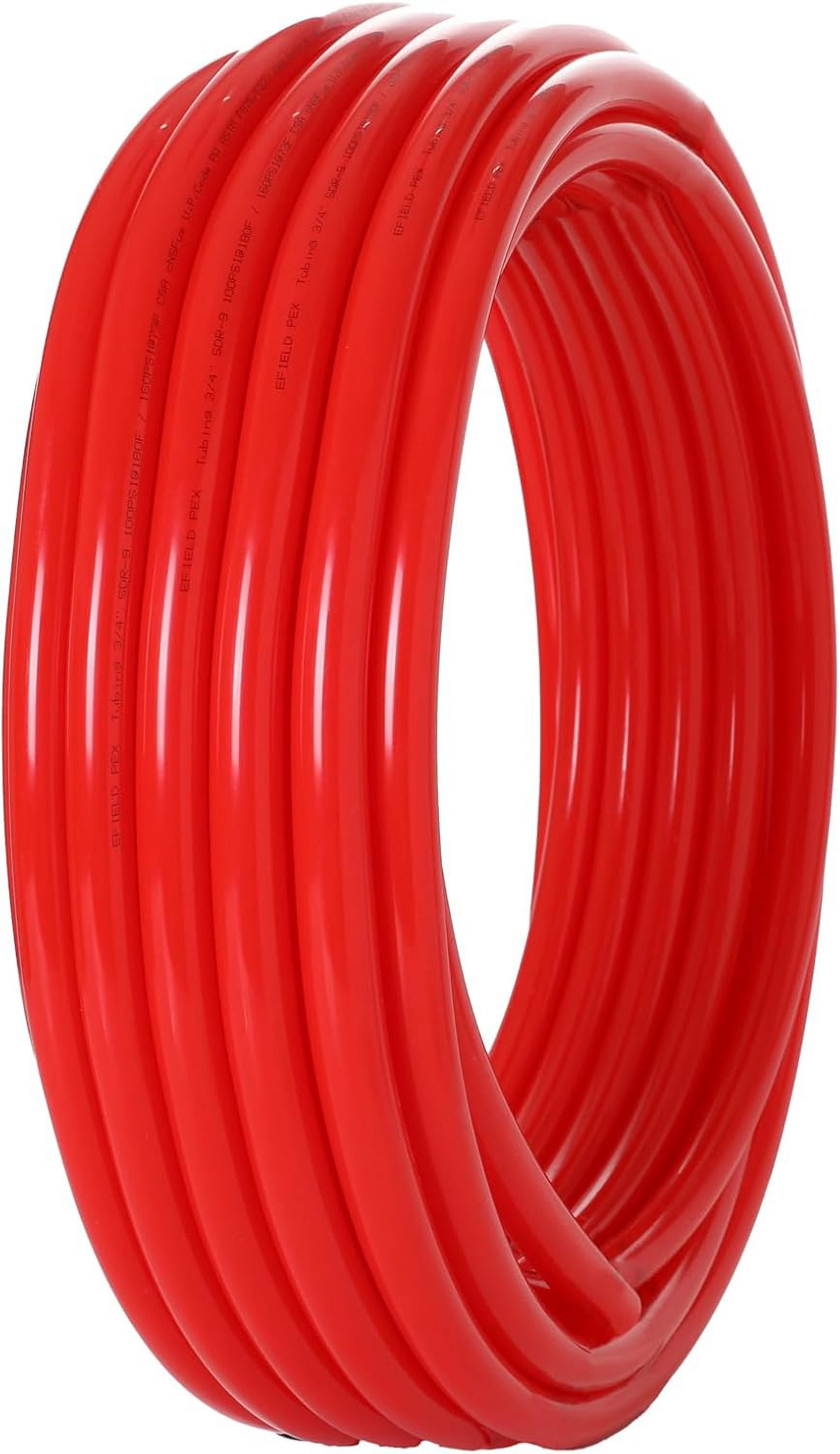 1 Inch PEX-B Pipe, 1Roll x 100 Feet Length Red PEX Tubing, for Potable ...