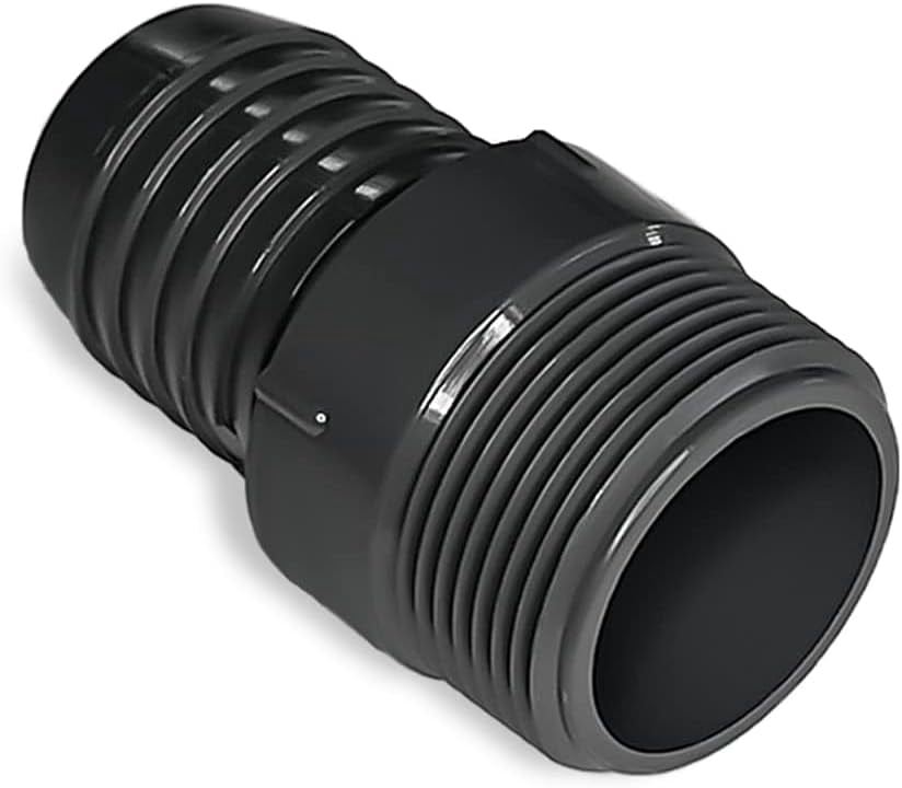 1 Inch PVC Hose Barb Connector – 1" Insert x 1" MNPT Male Adapter ...