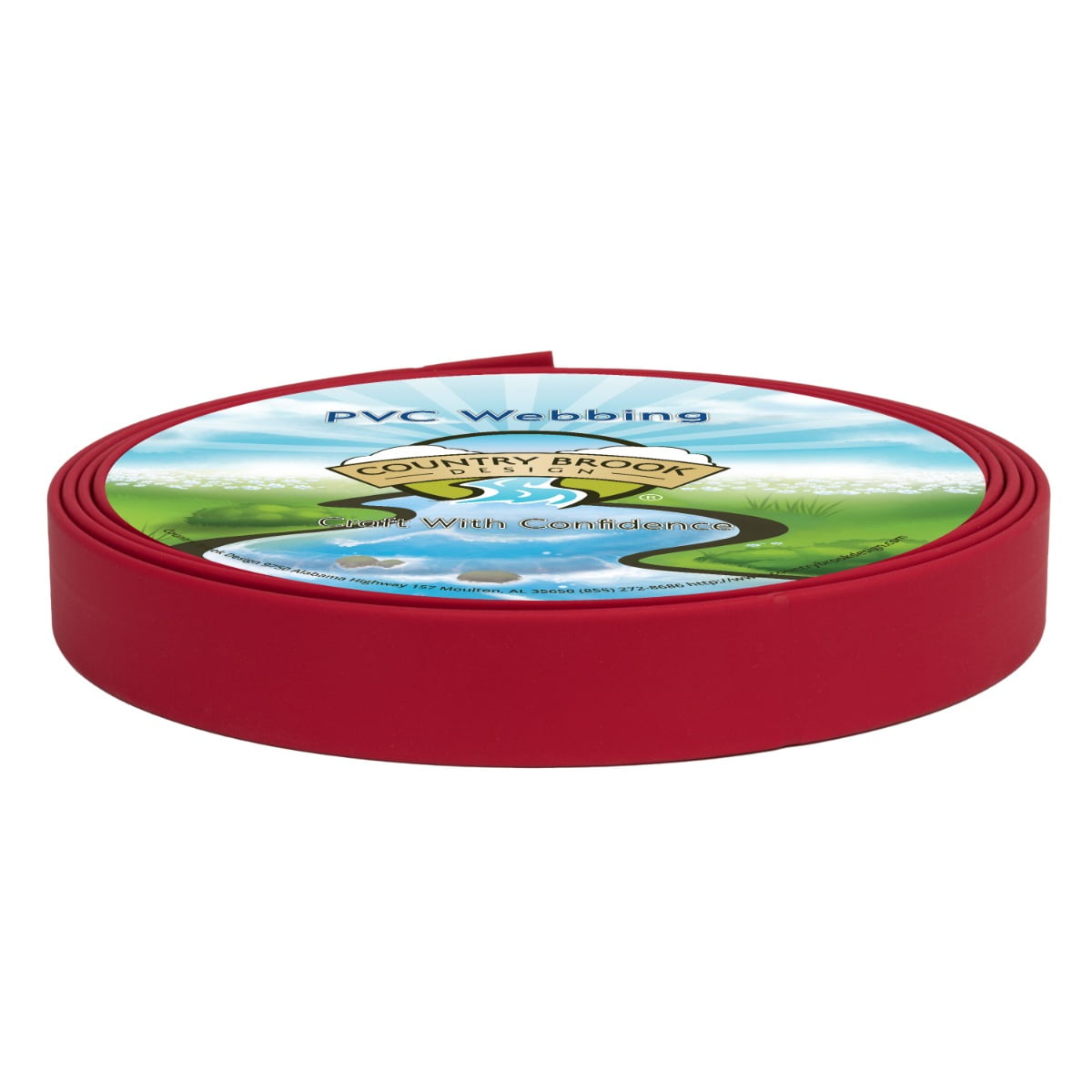 Country Brook Design® 1 Inch Red PVC Webbing, 50 Yards - Walmart.com