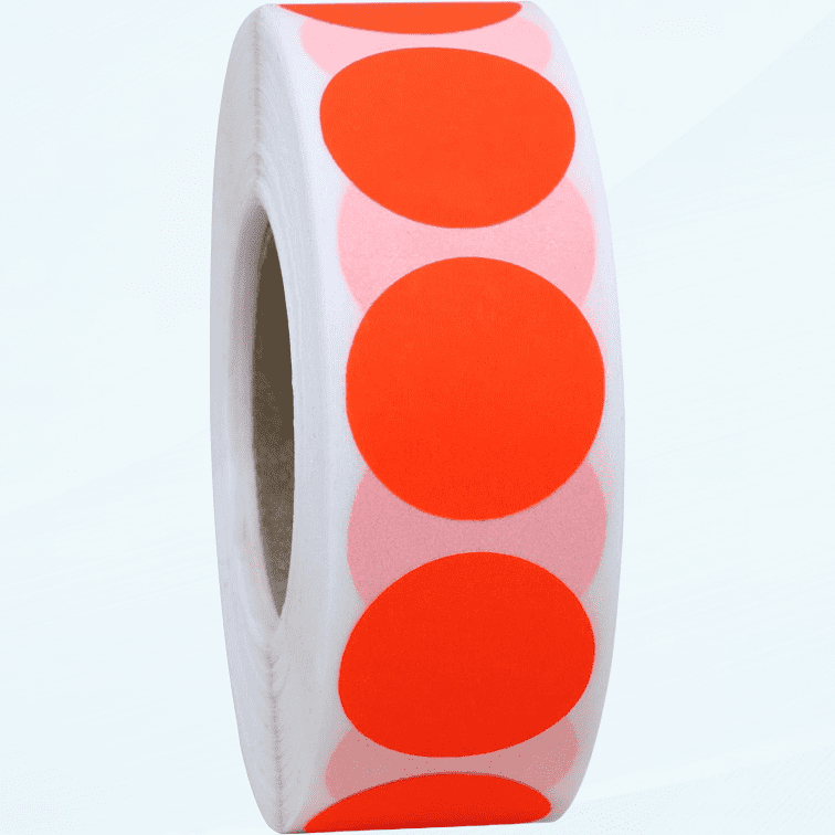 1 Inch Round Blank Fluorescence Red Shooting Target Pasters | Total ...