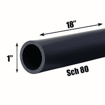 Schedule 40 PVC Pipe - Cut to Custom Length (6" x 6') - Walmart.com