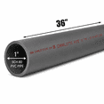 1 Inch Schedule 80 PVC Pipe - Cut to Custom Length (36") - Walmart.com