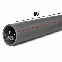 Schedule 40 PVC Pipe - Cut to Custom Length (12" x 1') - Walmart.com