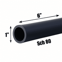 Schedule 40 PVC Pipe - Cut to Custom Length (10" x 1') - Walmart.com