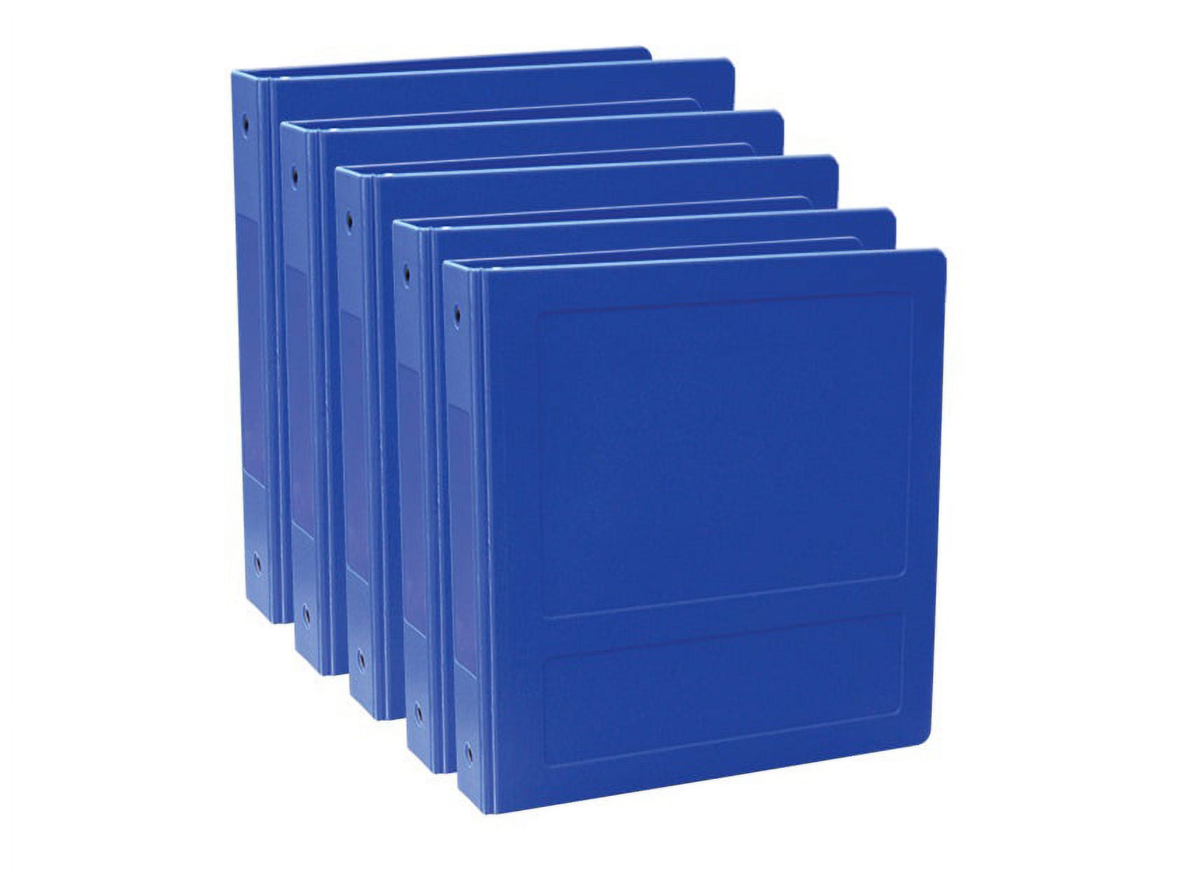 1 Inch Side Open 3 Ring Binder In Blue (5 Pack) - Walmart.com
