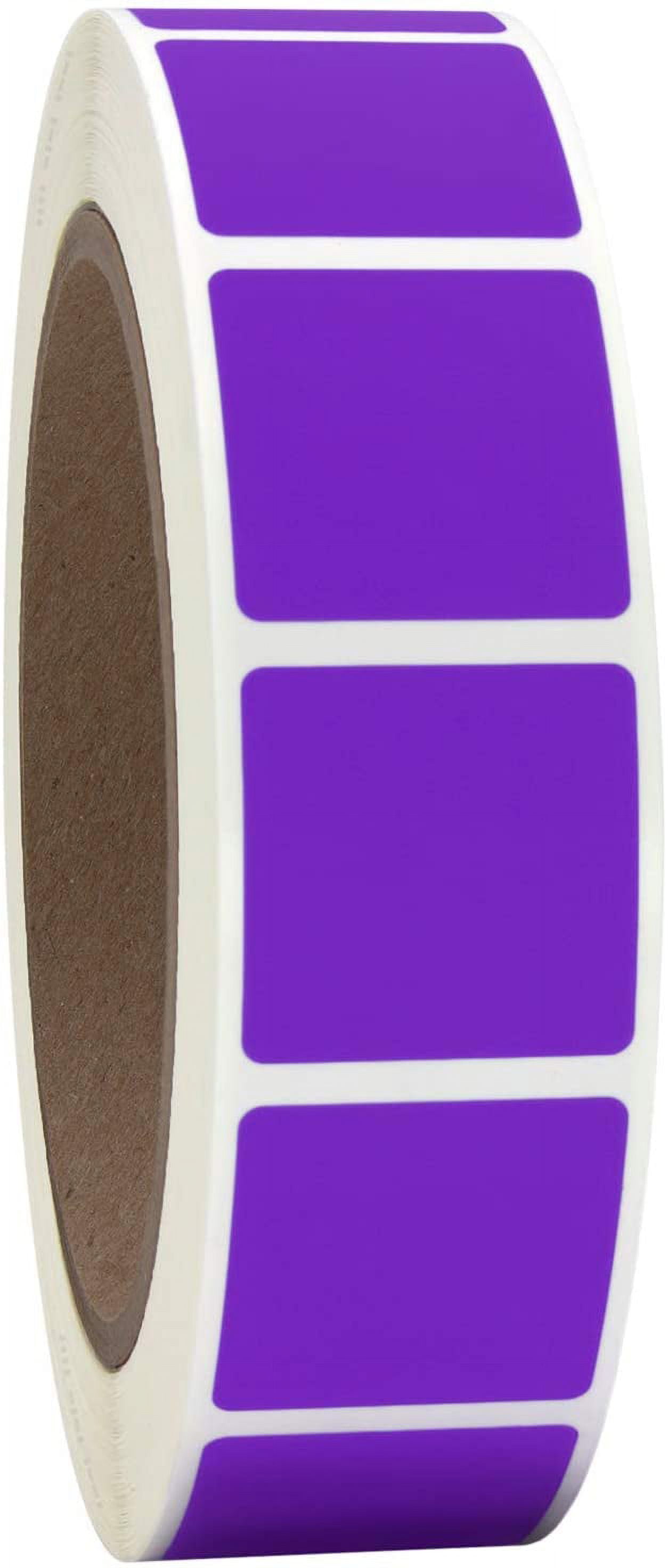 Whataatahia 1" Inch Square Color Coded Dot Stickers, 2000 per Roll ...