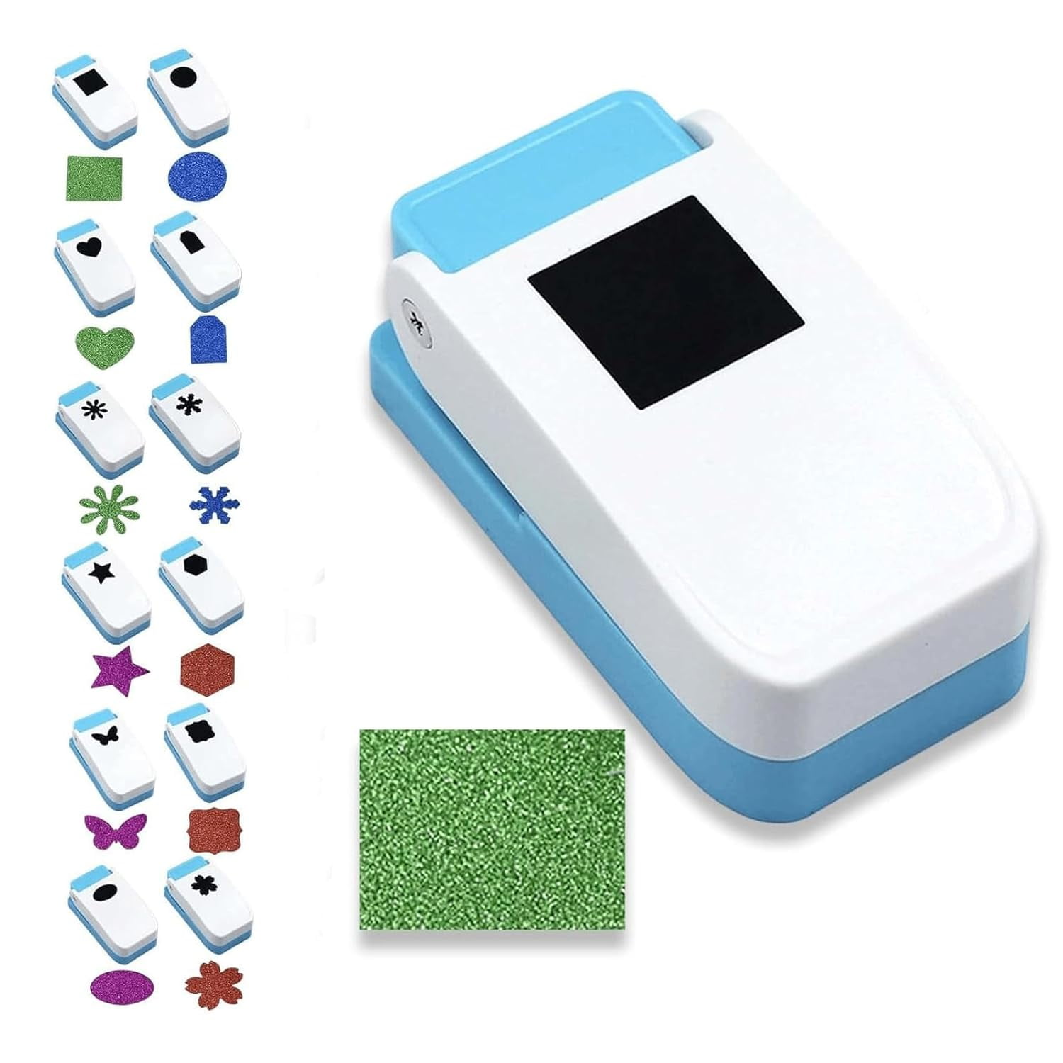 1 Inch Square Punch, 12 Shapes Craft Lever Punch for Cardstock ...