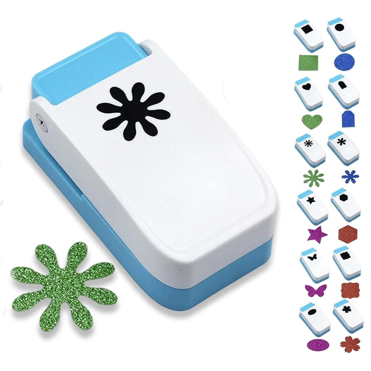1 Inch Square Punch, 2025 New Craft Lever Punch, 12 Shapes for Paper ...