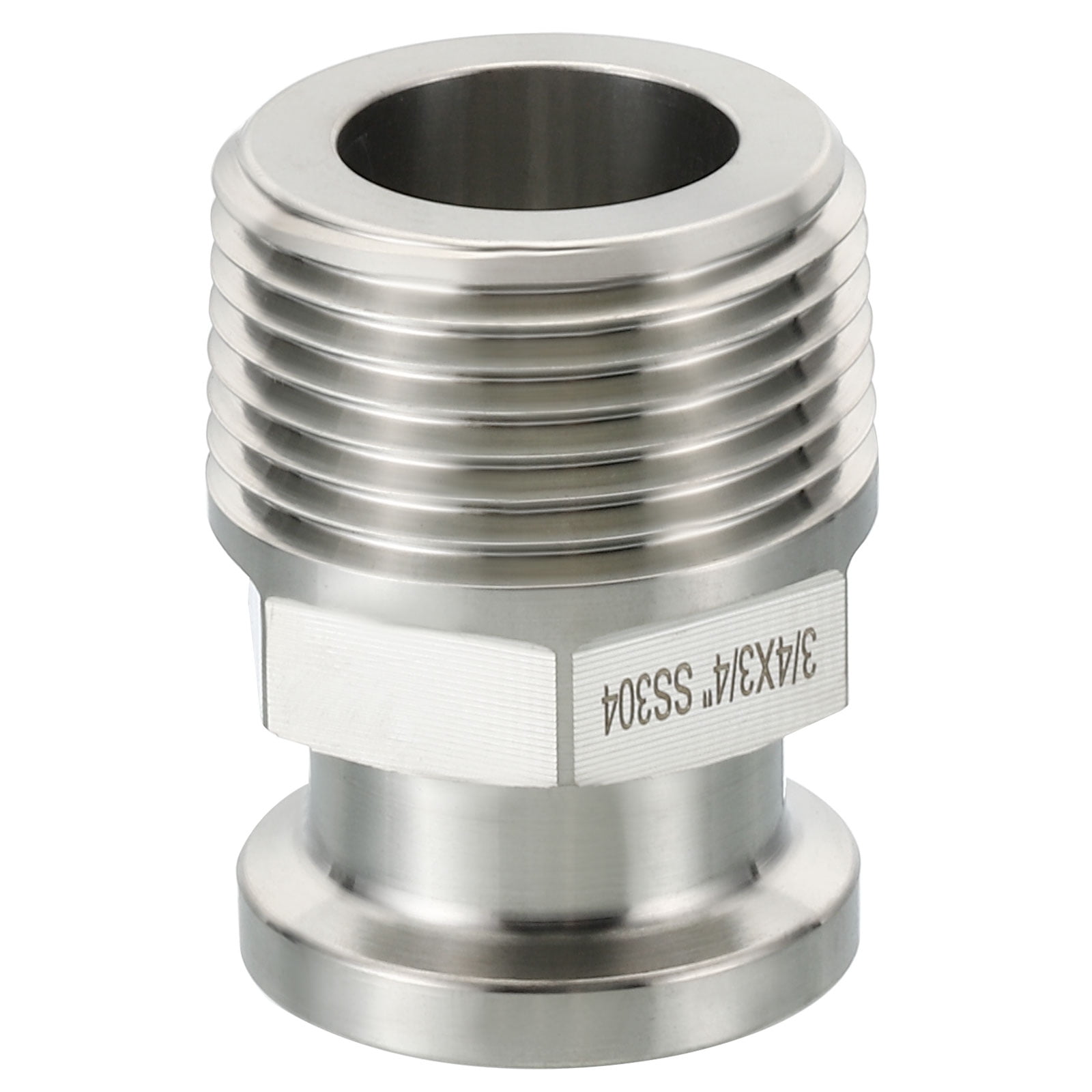 1 Inch TC Tri Clamps Adaptor, Tri-Clover Fittings to NPT 3/4" Male ...