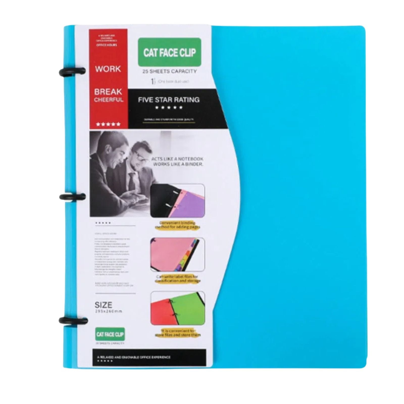 1 Inch Telescoping 3 Ring Binder, Portable Flexible Binder with ...