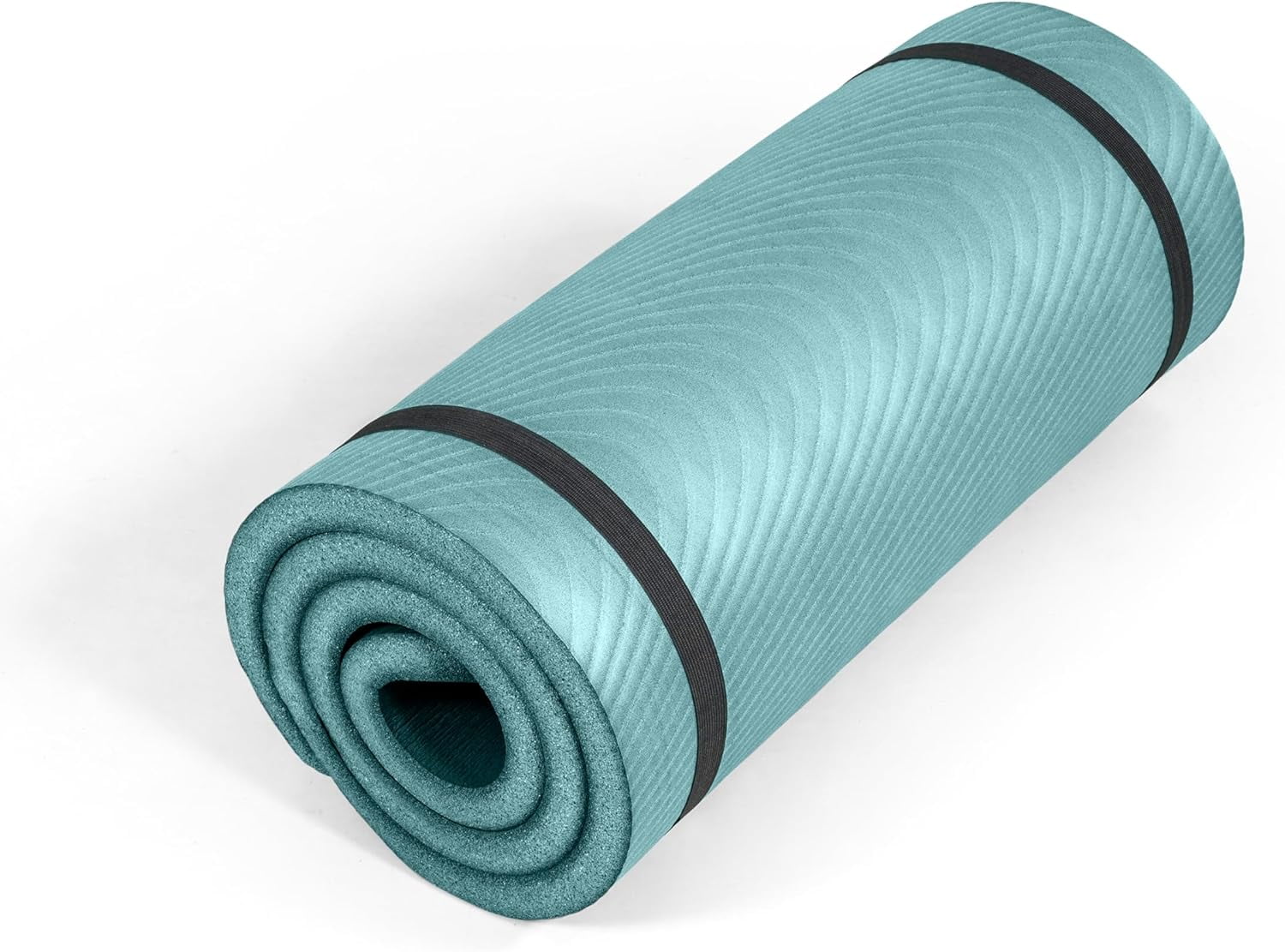 1-Inch Thick Yoga Mat | High-Density, Non-slip Exercise with Carrying ...