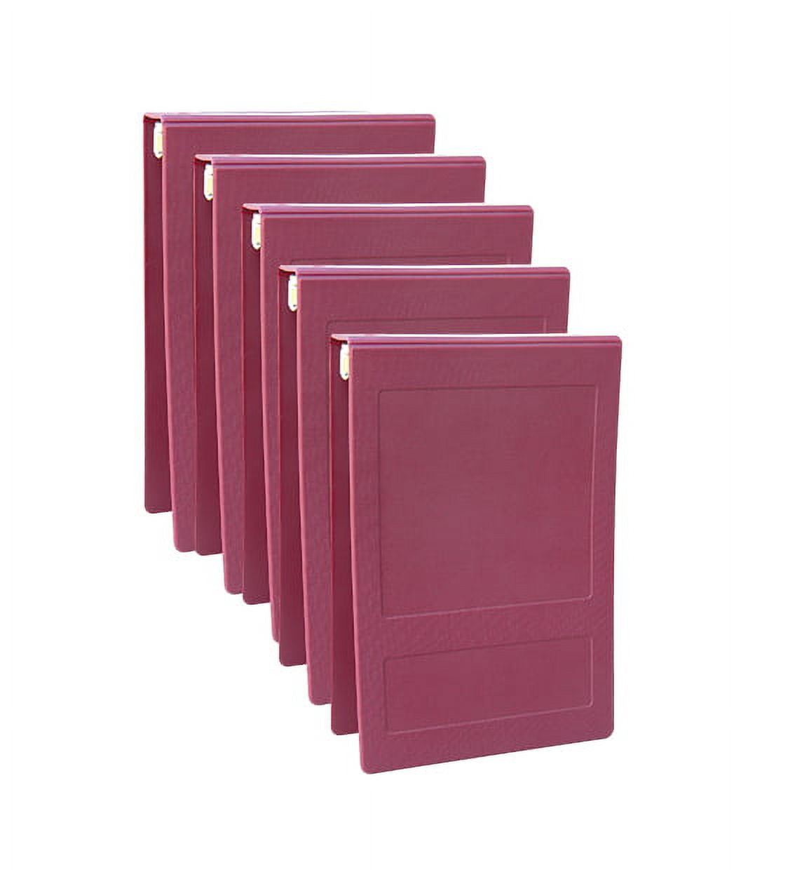 1 Inch Top Open 3 Ring Binder In Burgundy (5 Pack) - Walmart.com