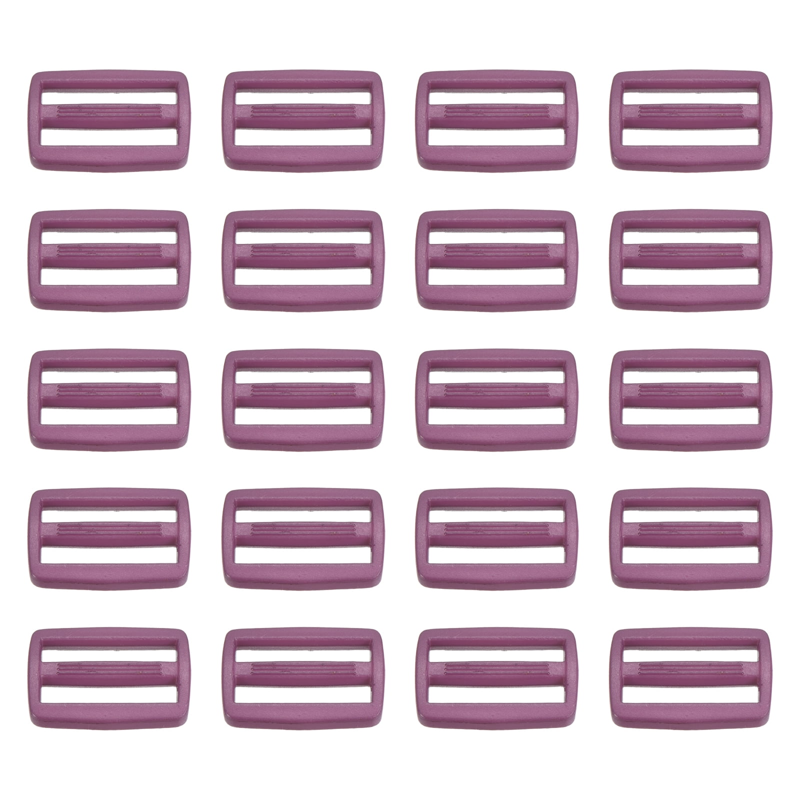 1 Inch Tri-Glide Slide Buckles Webbing Strap Fastener, Purple, 50 Pack ...