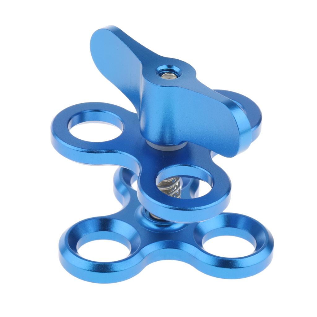 1 Inch Underwater Ball Clamp 3 Holes Easy Releasing Mounting and Moving ...