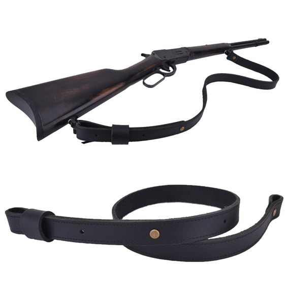1 Inch Wide Cowhide Leather Shotgun Strap Rifle Sling , Shoulder Belts ...