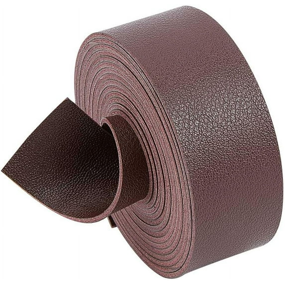 1 Inch Wide Lychee Pattern Leather Strap 79 Inch Long Double-Sided ...