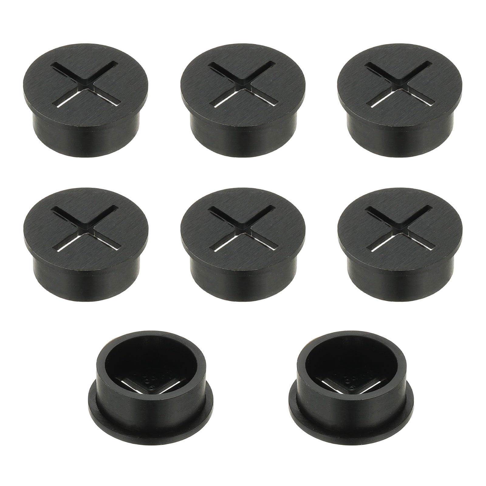 1 Inch Wire Rubber Grommets, 8Pcs Desk Grommet Cable Grommet Hole Cover ...