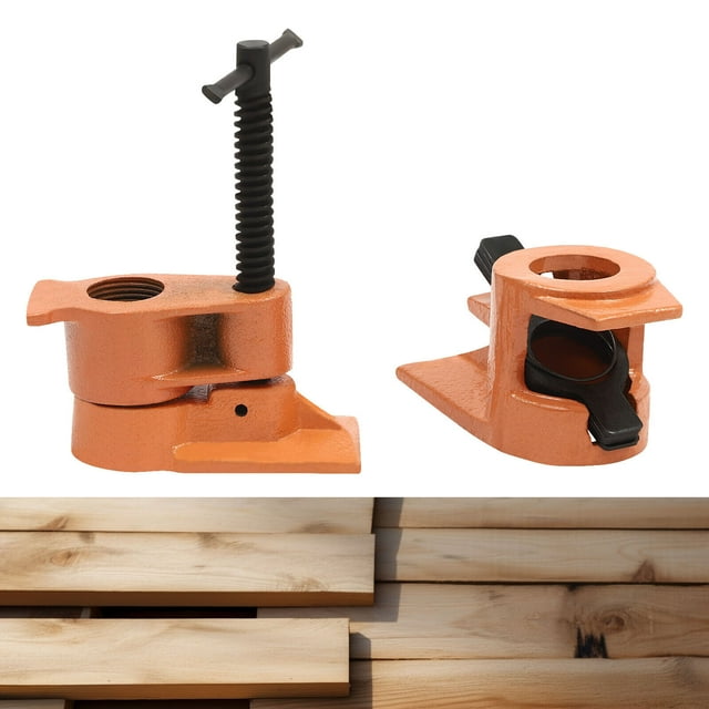 1 inch Woodworking Pipe Clamp Fixture Pipe Clamp Fixture Assembly Set ...