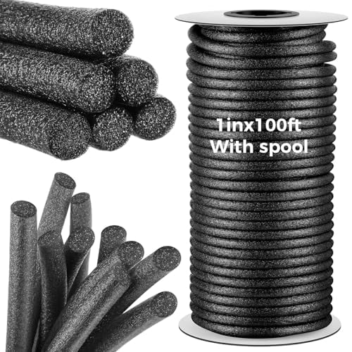 1 Inch x 100 ft Foam Backer Rod for Gaps Joints Concrete Crack Filler ...