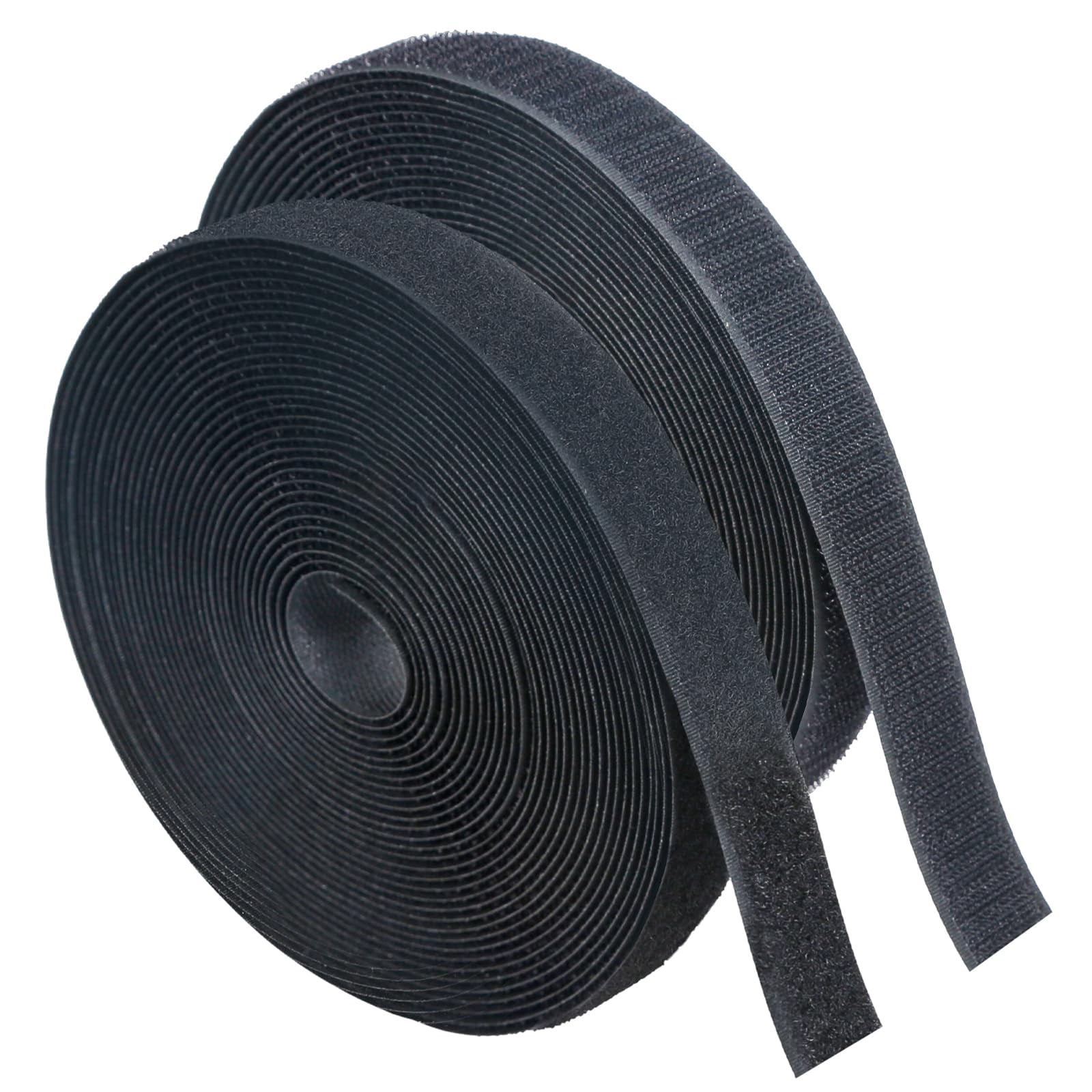 1 Inch x 11 Yard Sew On Hook and Loop Tape Roll, Non-Adhesive Fabric ...