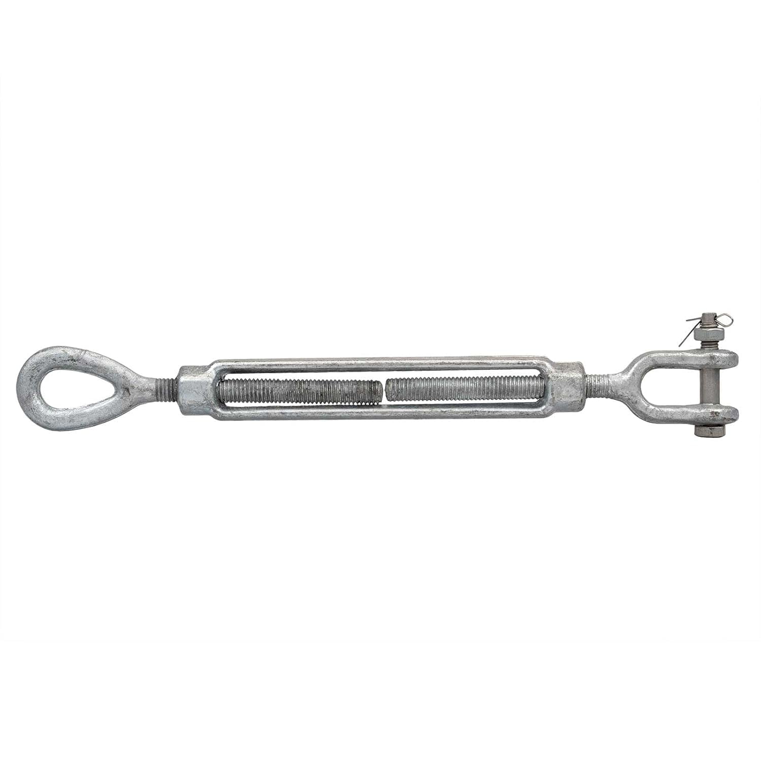 1 Inch x 12 Inch Jaw and Eye Galvanized Turnbuckle, Working Load Limit ...