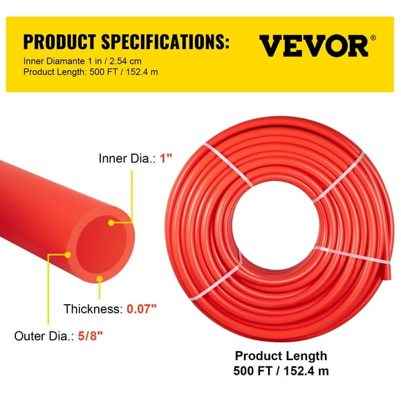 1 Inch Pex Pipe 500 Ft
