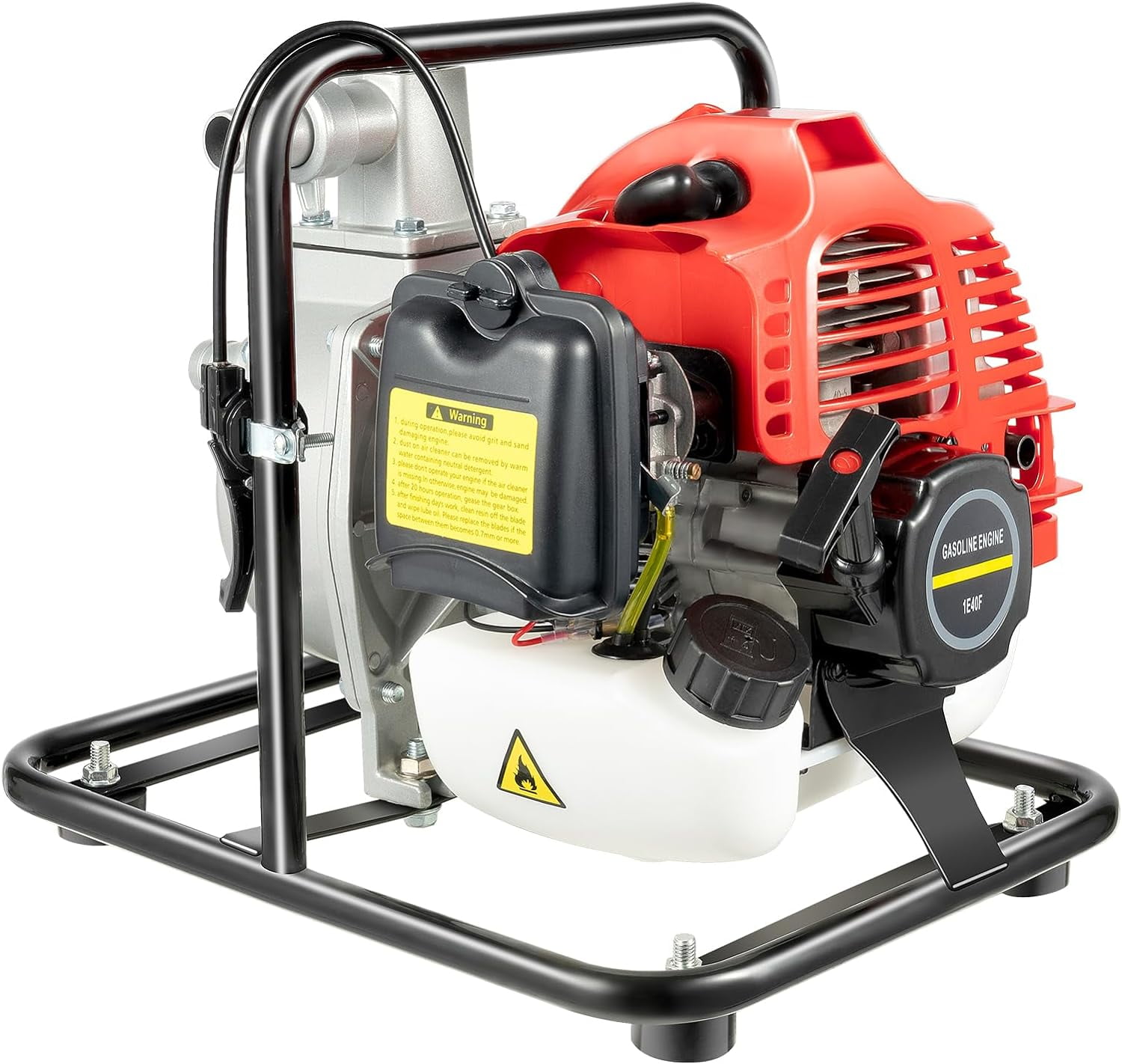Gas Gasoline Water Pump, 43CC 2HP 7000rmp 2-Stroke Industrial Water ...