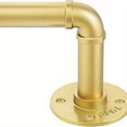 1" Industrial Heavy Duty Curtain Rod, Matte Metal, Adjustable Rustic ...