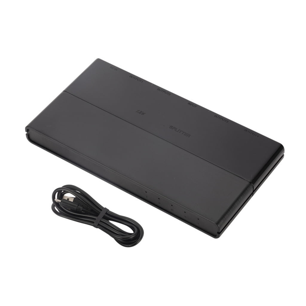 1 Input 4 Output HDTV Signal Distributor Video Switcher Multiple Screen ...