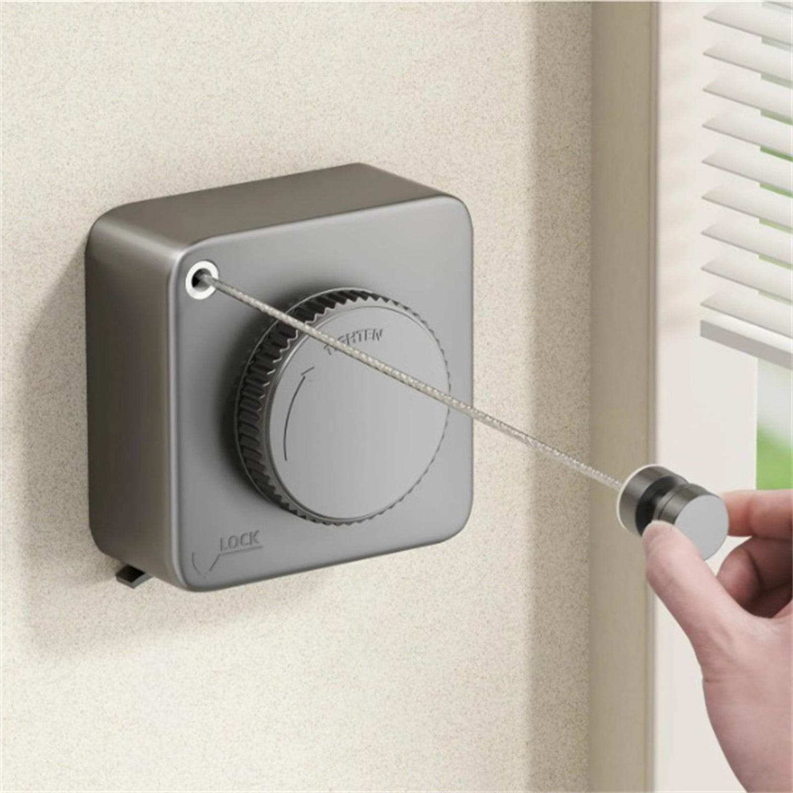 1*Invisible Retractable Wall-Mounted Clothesline Clothes Hanging Rope ...