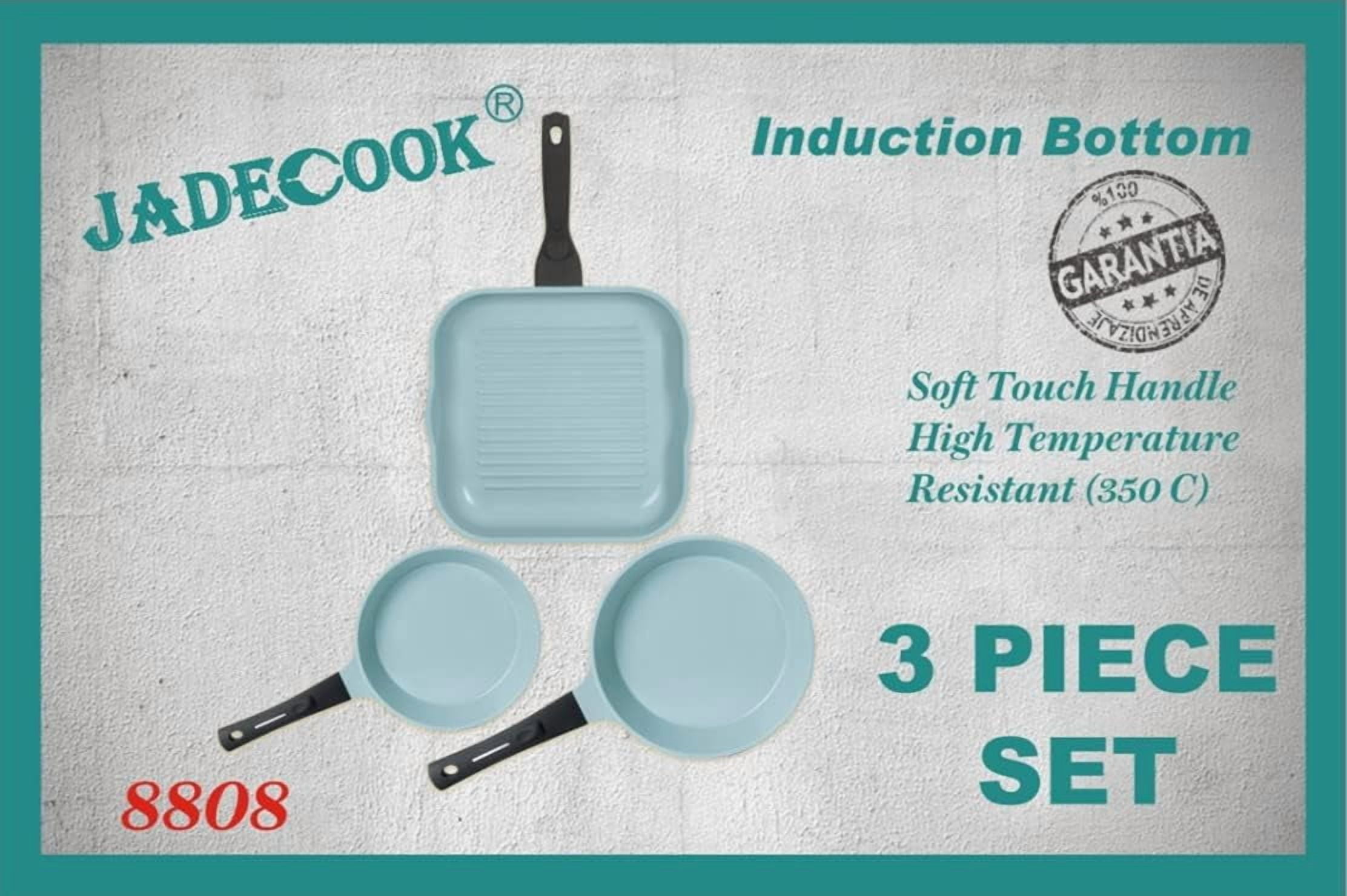 1- JADE COOK 3 Piece Set 8 inch Frying Pan, 9.5 inch Fry Pan, 11 inch ...