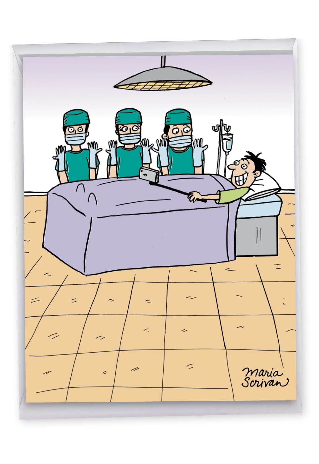 1 Jumbo Funny Get Well Soon Card with Envelope (8.5 x 11 Inch ...