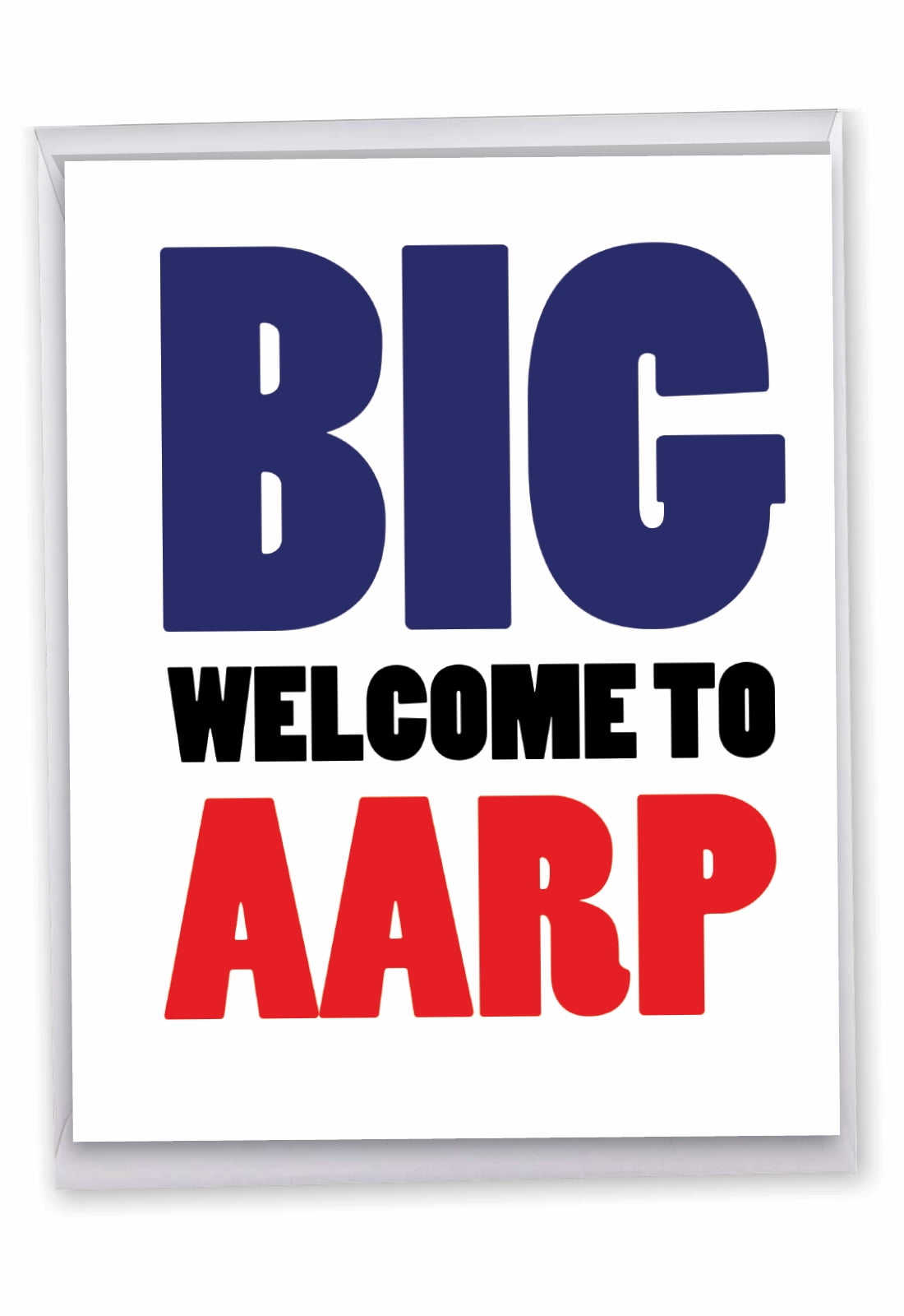 1 Jumbo Funny Happy Birthday Card with Envelope (8.5 x 11 Inch) - AARP ...