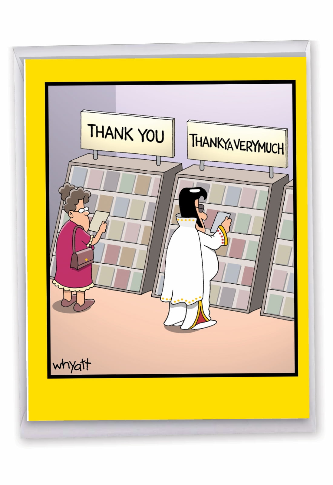 1 Jumbo Funny Thank You Greeting Card (8.5 x 11 Inch) - Thankya Thank ...